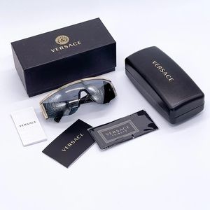Versace | Accessories | New Versace Ve297 12526g Shield Sunglasses Mod 2197 | Poshmark